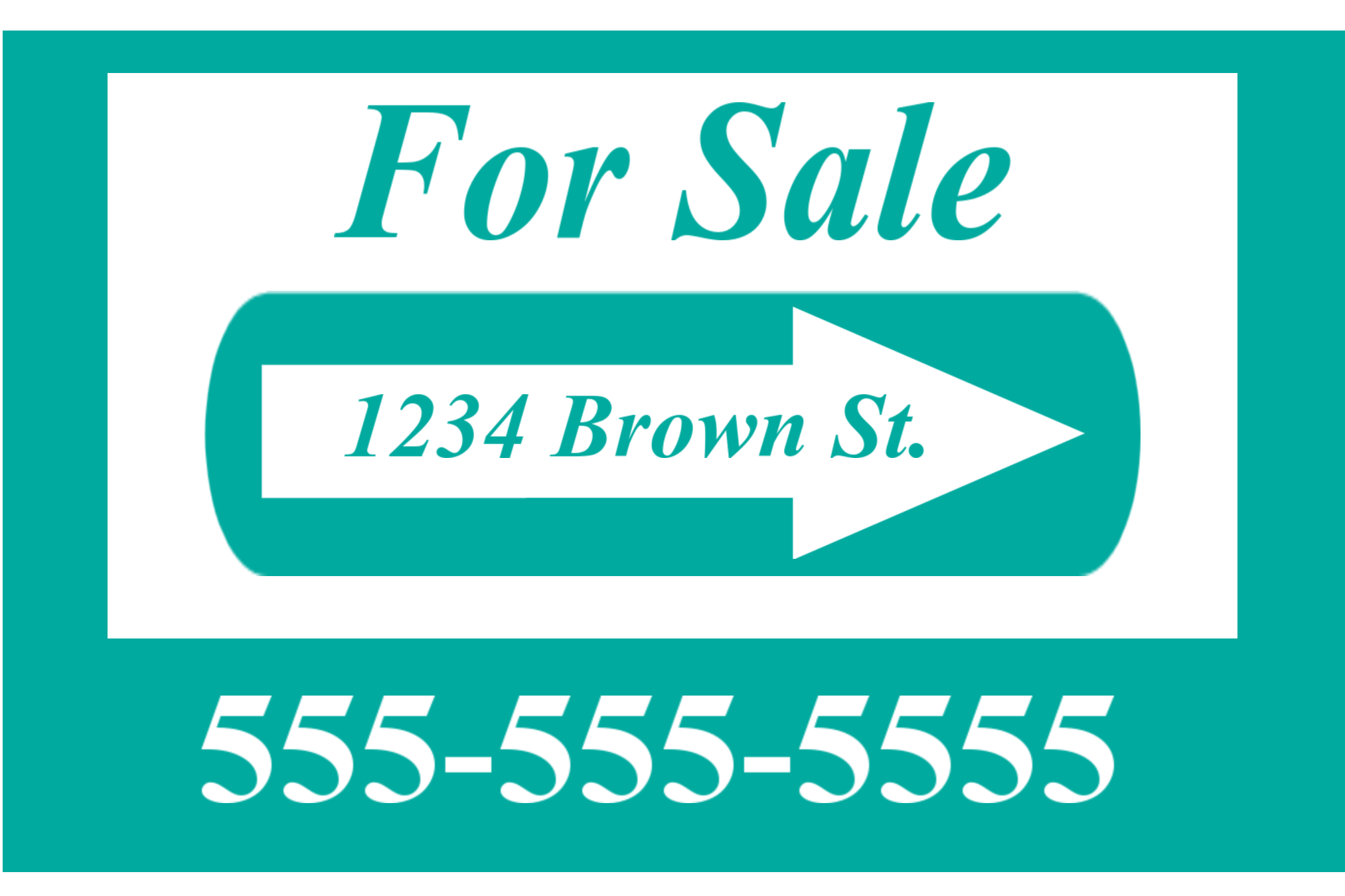 12x18 Directional 4 - Express Signs