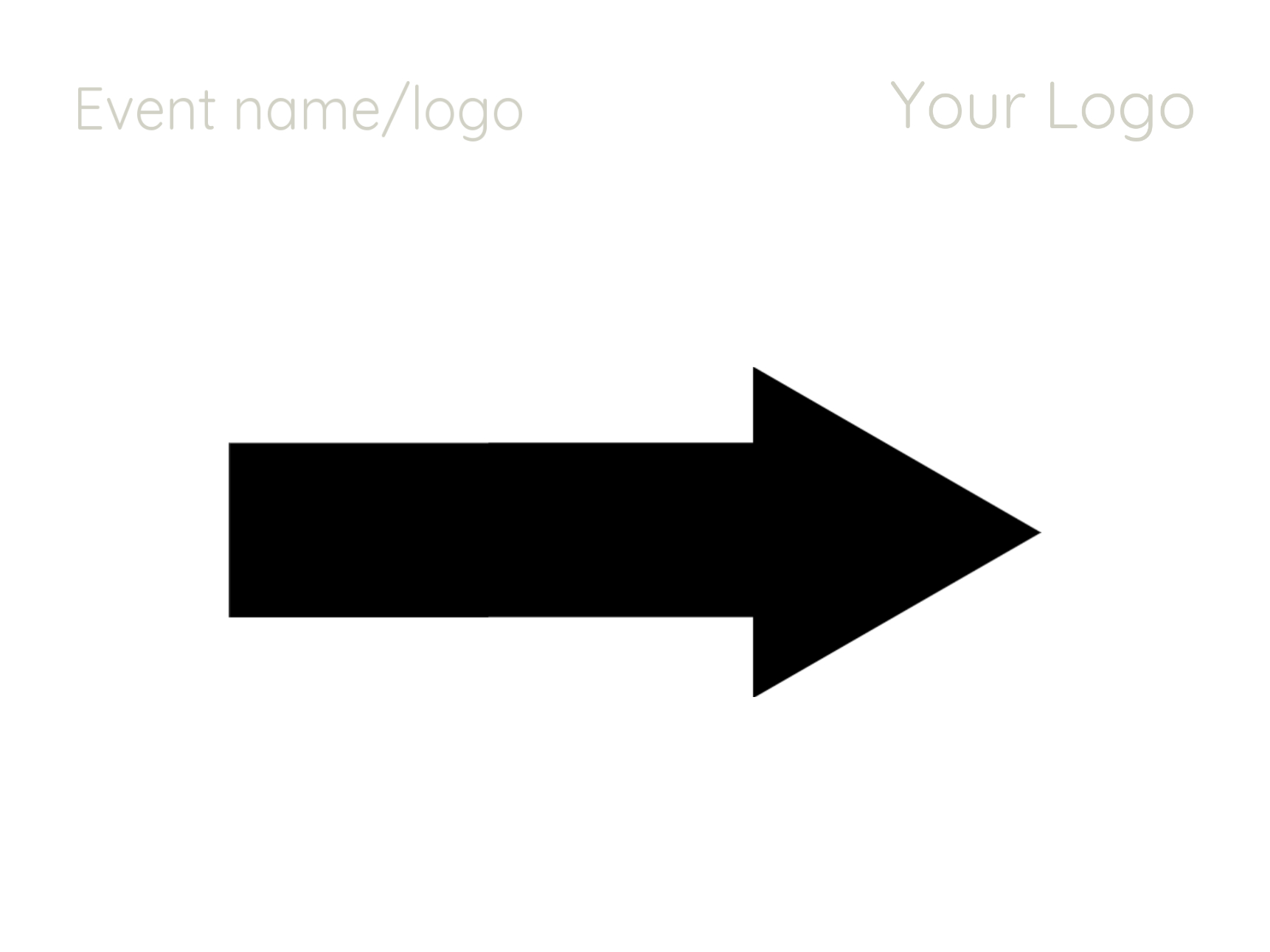 Yard Sign, Event - 18 x 24 - Tags: arrow, wayfinding, directions, guide ...