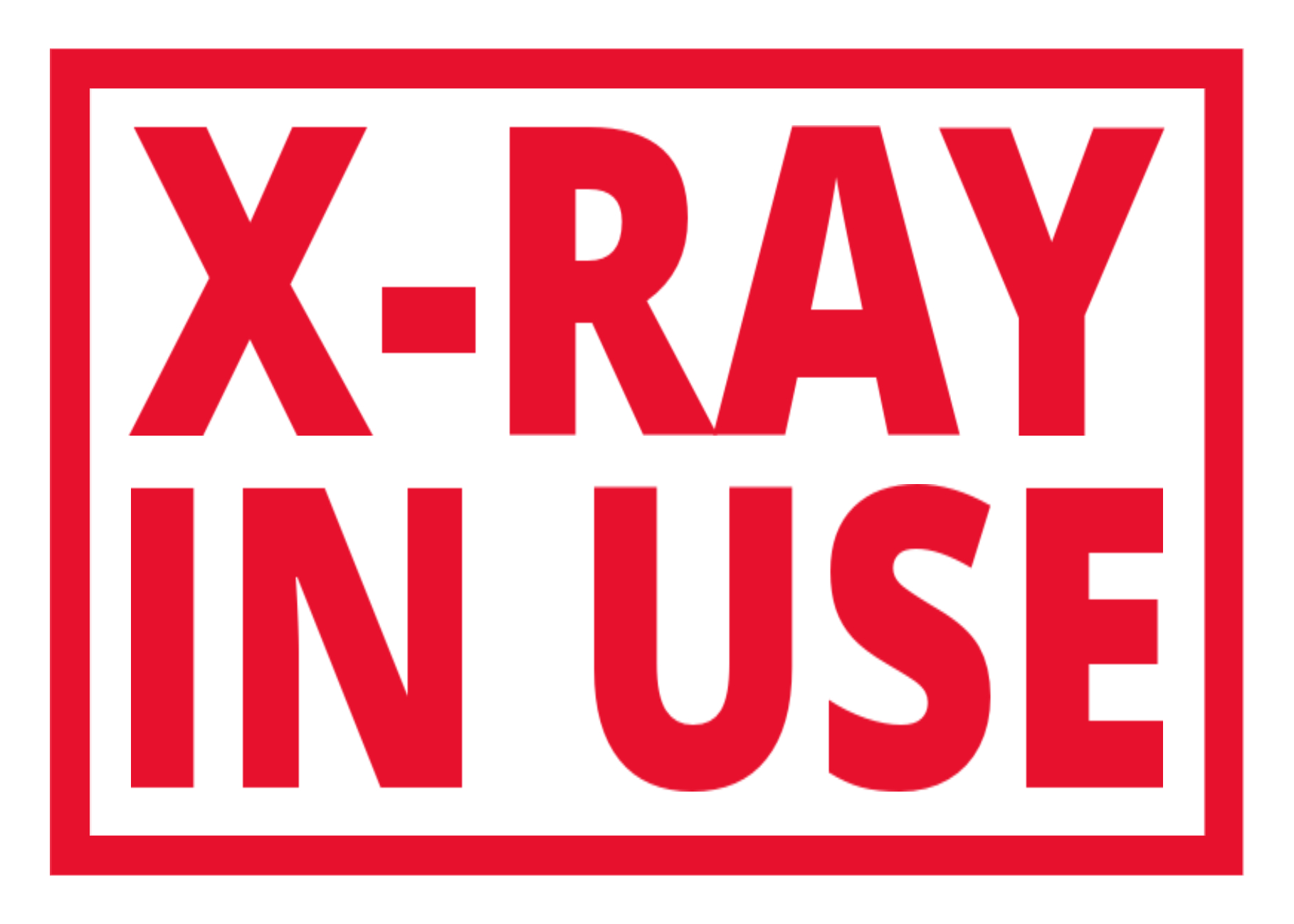 Safety Sign - Tags: x-ray, xray, x ray, in, use, in use - Express Signs